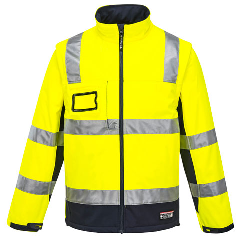 Huski Chassis Jacket waterproof Softshell 2 in 1 Reflective– workwearcorner